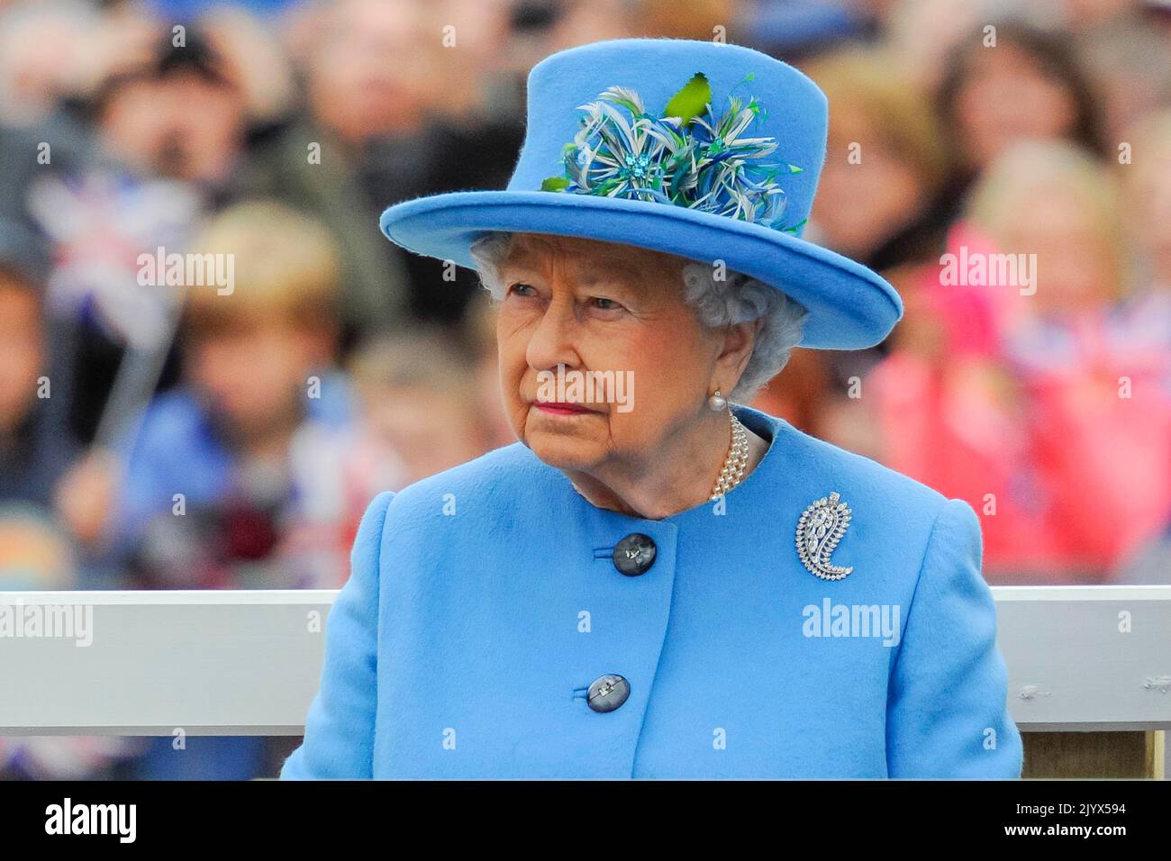 8th September 2022. File picture: HM Queen Elizabeth II pictured at ...