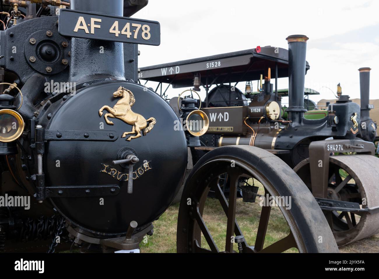 West Bay.Dorset.United Kingdom.June 12th 2022.Restored Aveling and ...