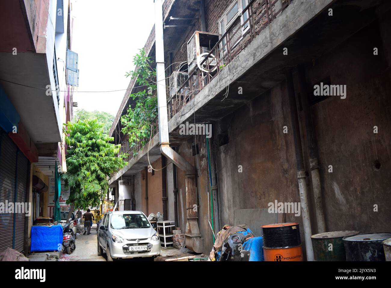 View of Indian streets Stock Photo - Alamy