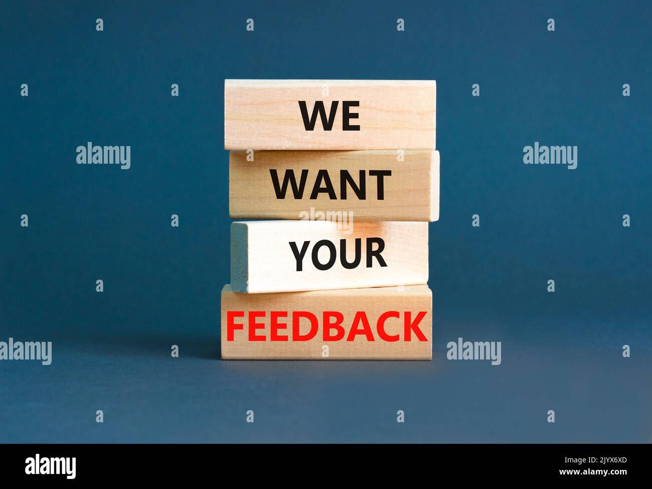 Support and we want your feedback symbol. Concept words We want your ...
