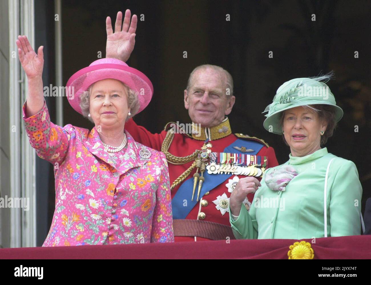 File photo dated 17/06/2000 of Queen Elizabeth II (left) and Duke of ...