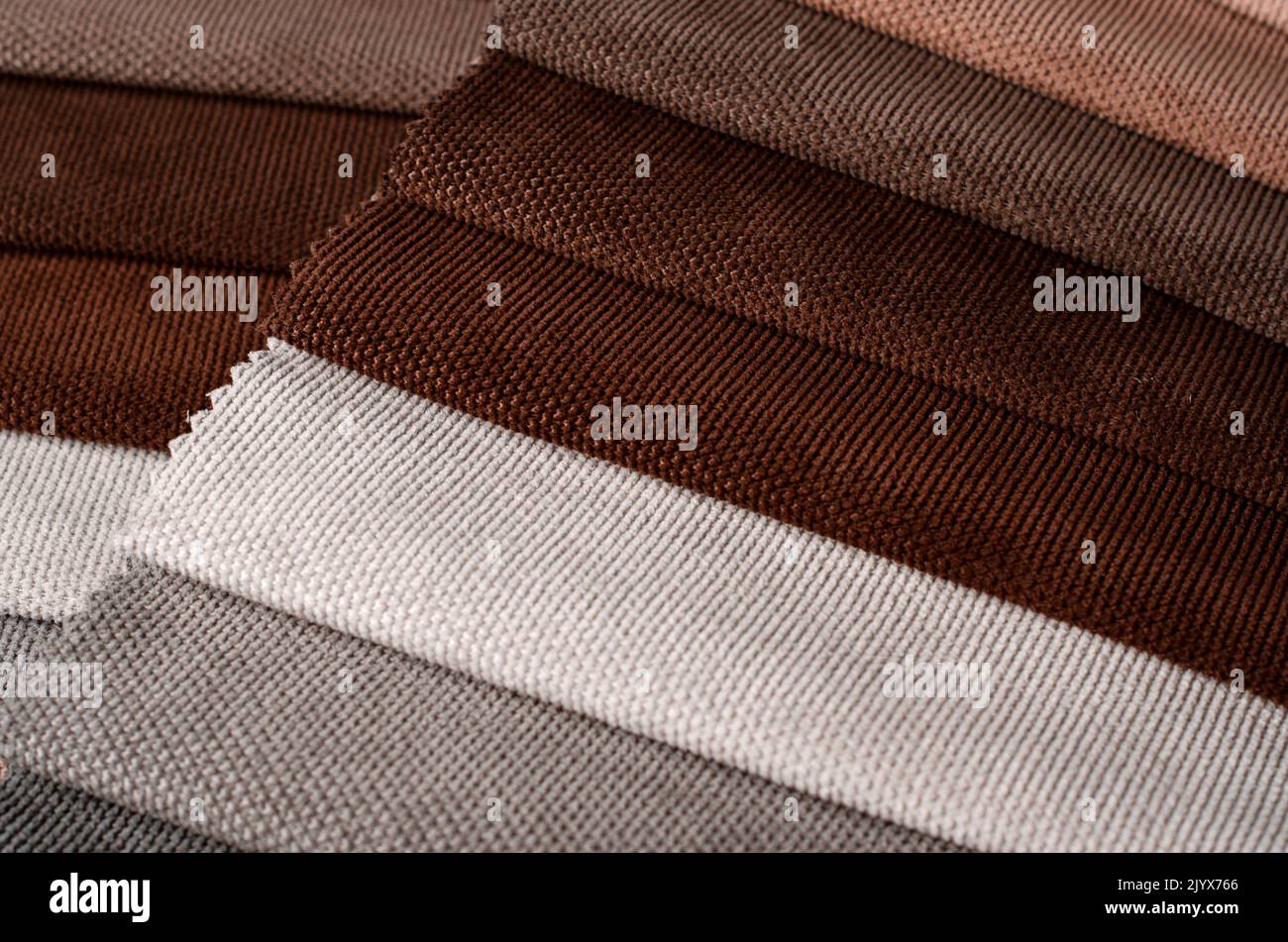 Light Set Sail Champagne and brown colors velour textile samples Stock ...