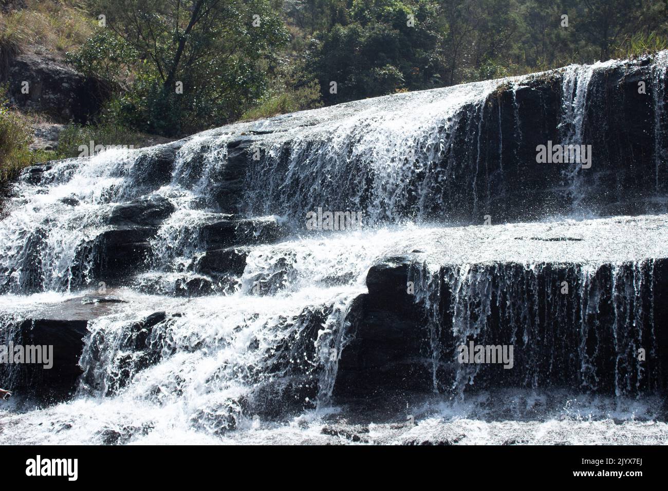waterfall in kodanadu tamilnadu. Water falls in the hidden waterfall in ...