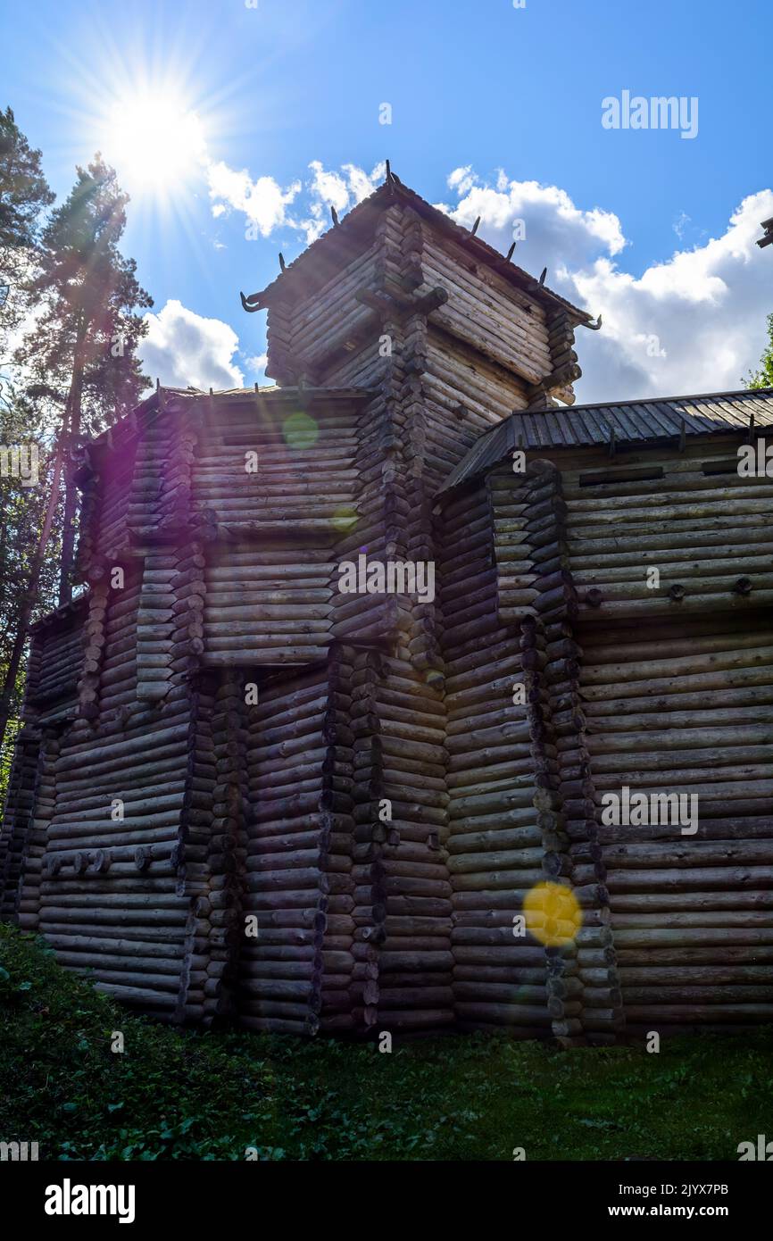Real-life version of a 12th century Semigallian fortification on the ...