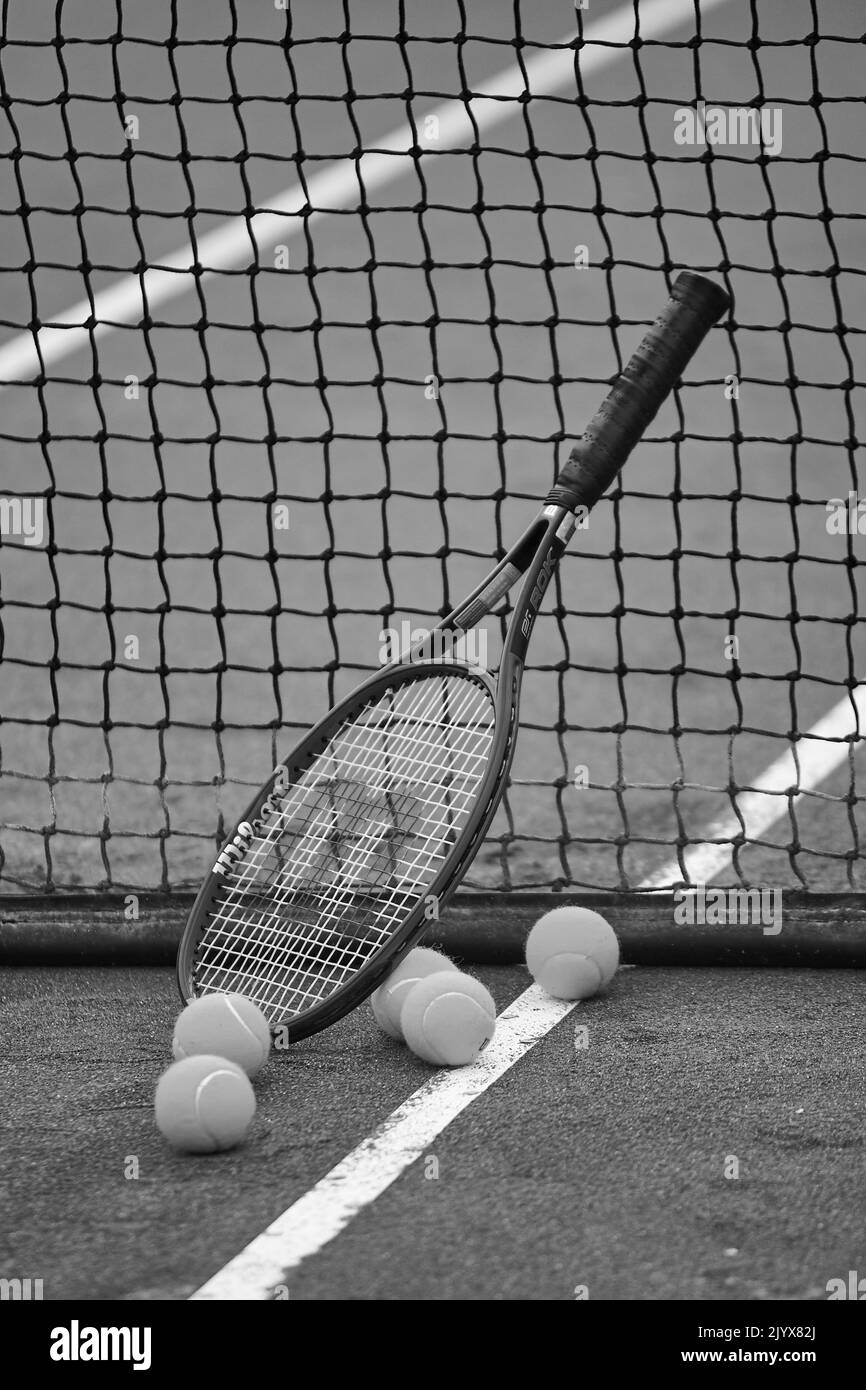 People on red line Black and White Stock Photos & Images - Alamy