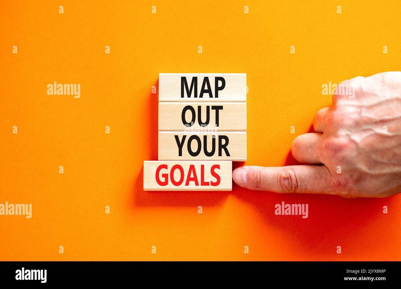 Support and map out your goals symbol. Concept words Map out your goals ...