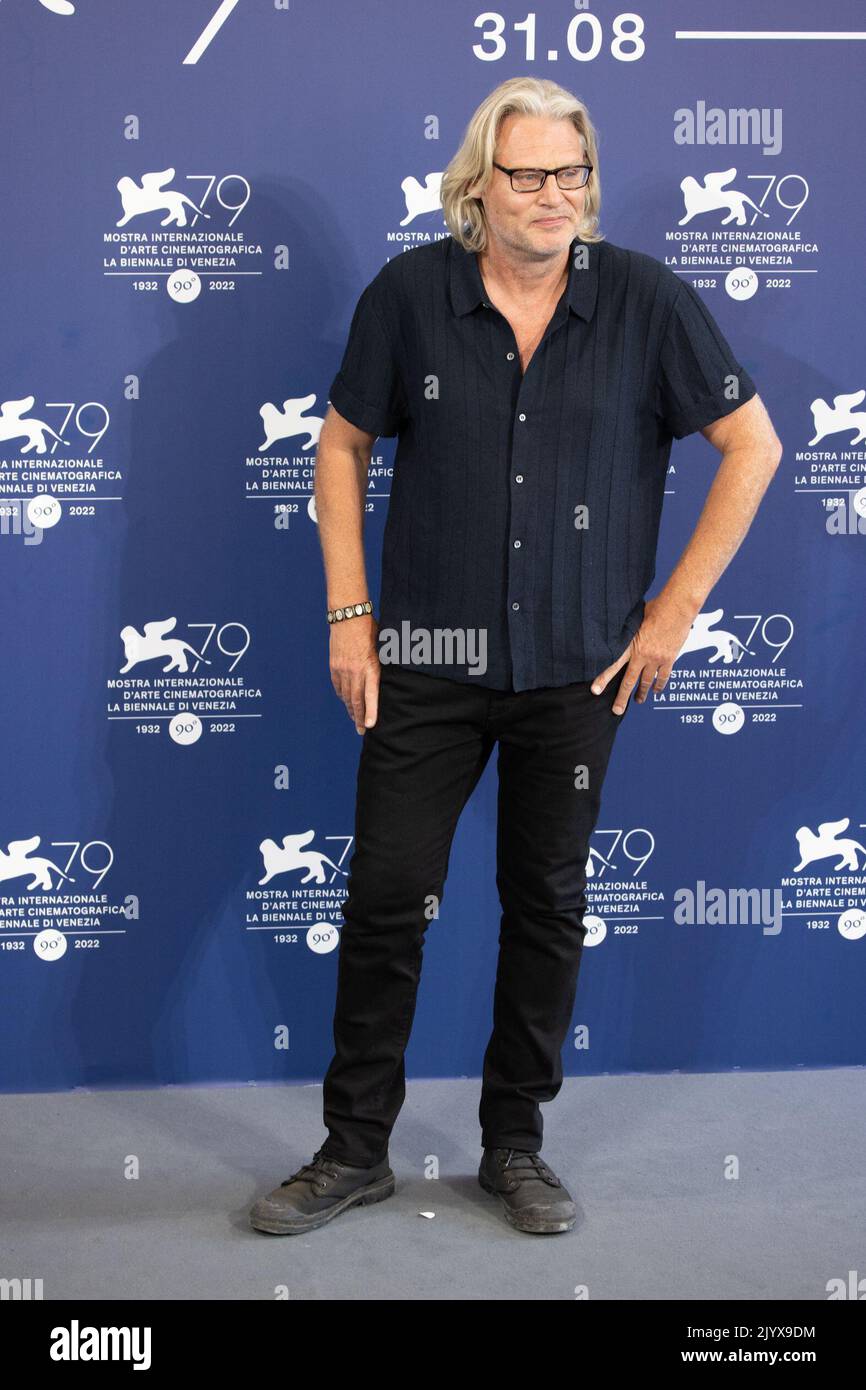 Andrew Dominik attends the photocall for "Blonde" at the 79th Venice ...