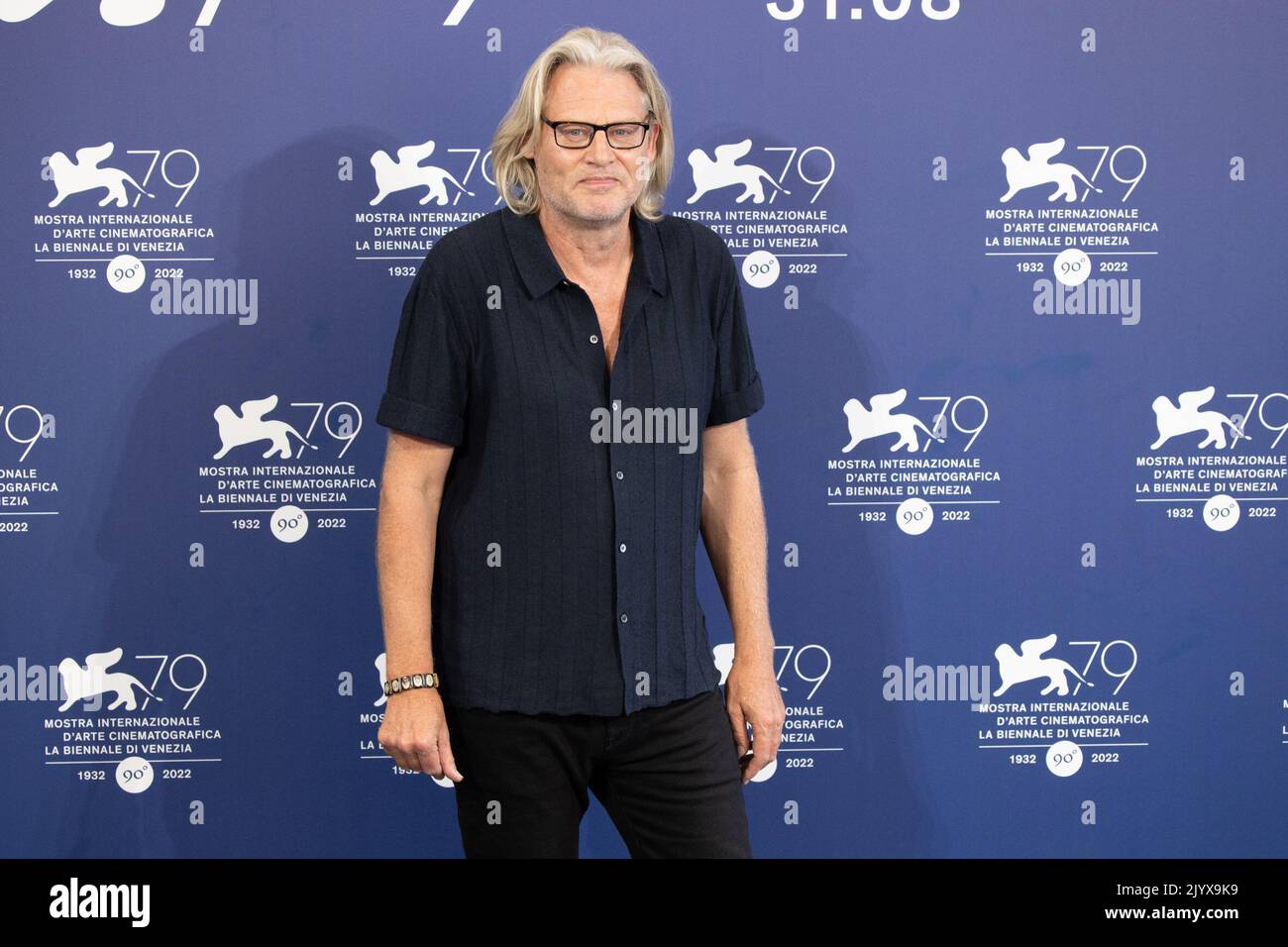 Andrew Dominik attends the photocall for "Blonde" at the 79th Venice ...