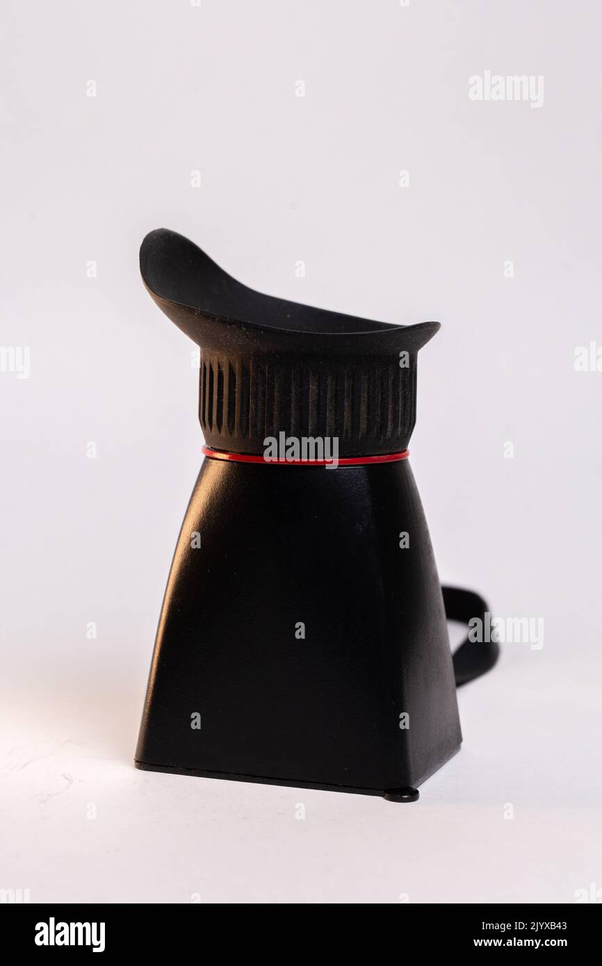 viewfinder on a DSLR camera on a white background Stock Photo - Alamy