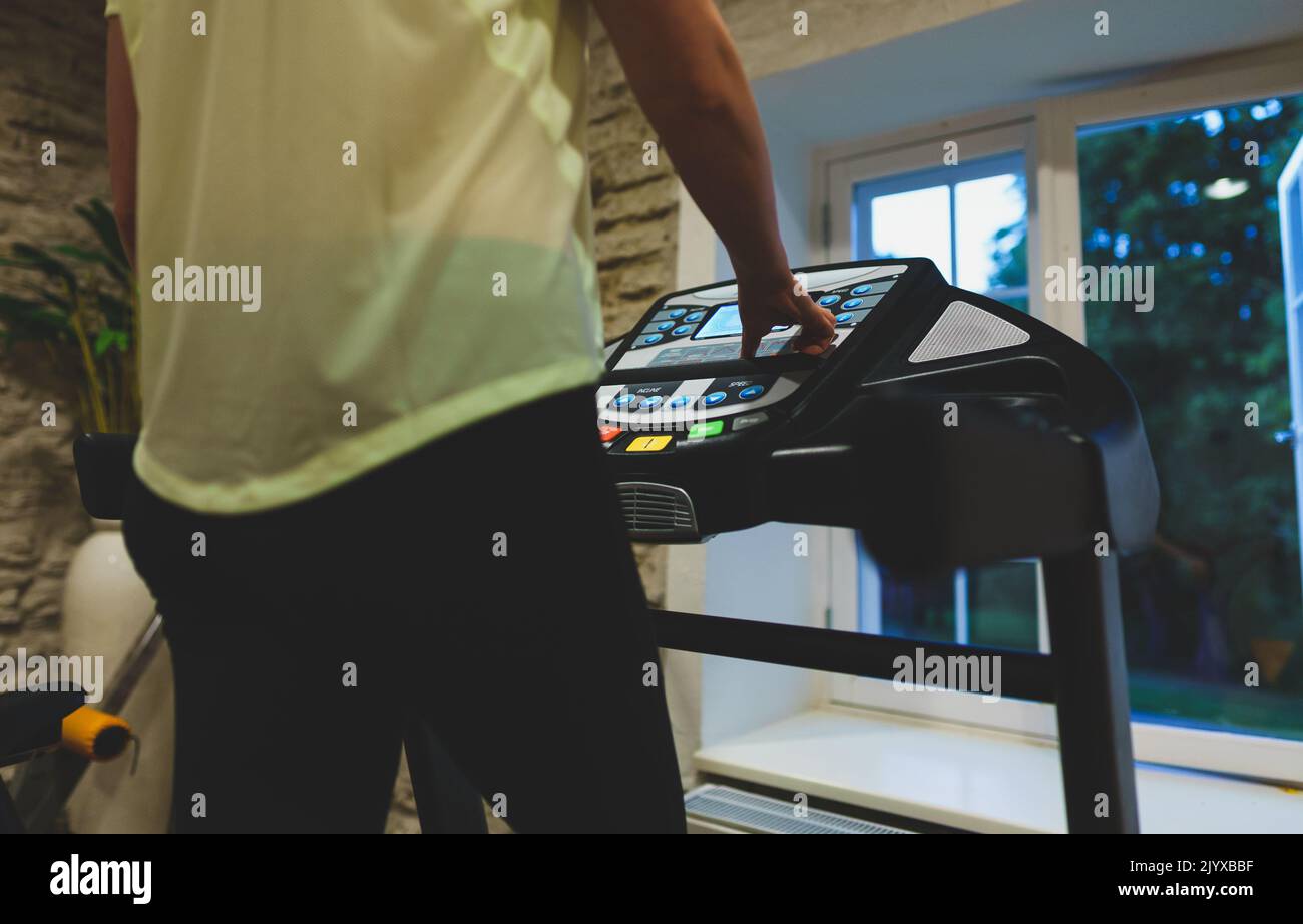 Woman speed walking exercise hi-res stock photography and images - Alamy