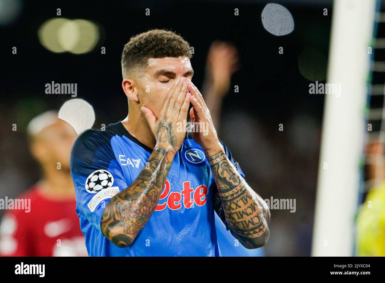 SSC Napoli's Italian defender Giovanni Di Lorenzo gesticulate during ...