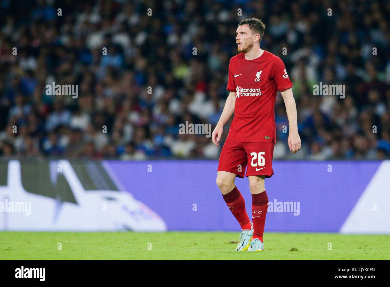 Liverpool's Scottish defender Andrew Robertson looks during the ...