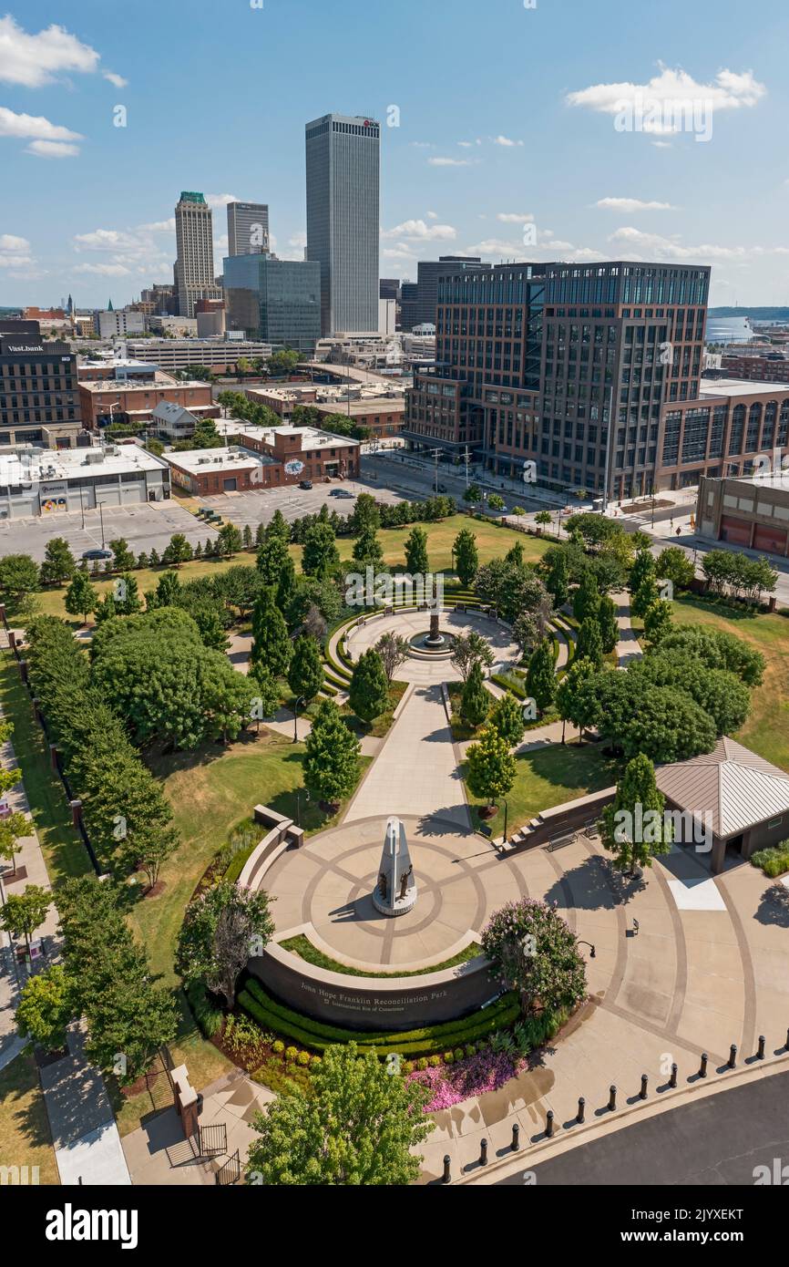 Tulsa, Oklahoma - The John Hope Franklin Reconciliation Park, a ...