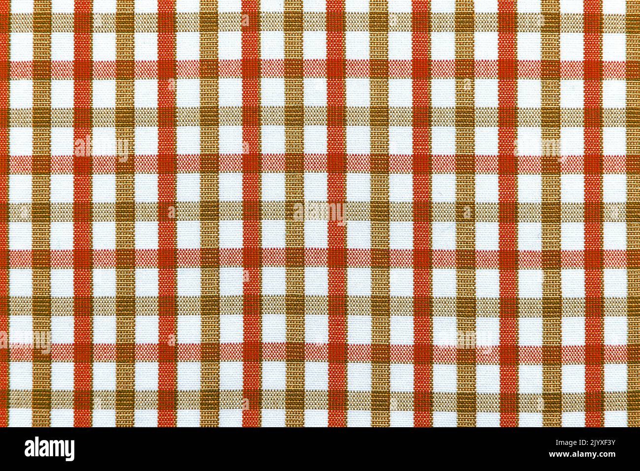 Background from fabric in a cage. Checkered texture. Texture with ...