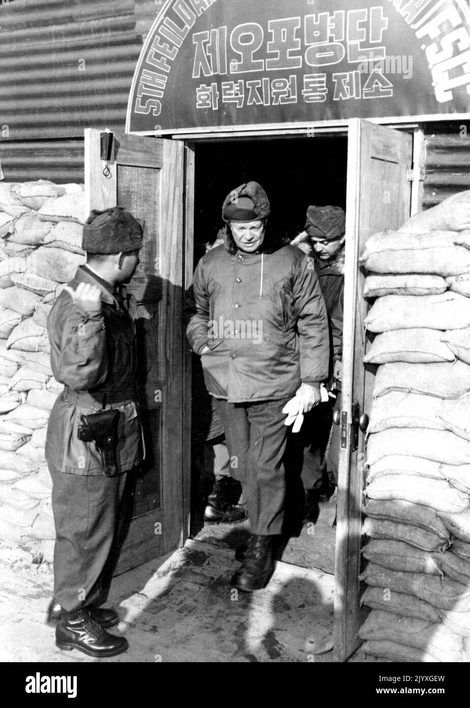 President Elect Dwight D. Eisenhower (*****) leaves his of the 5th ...