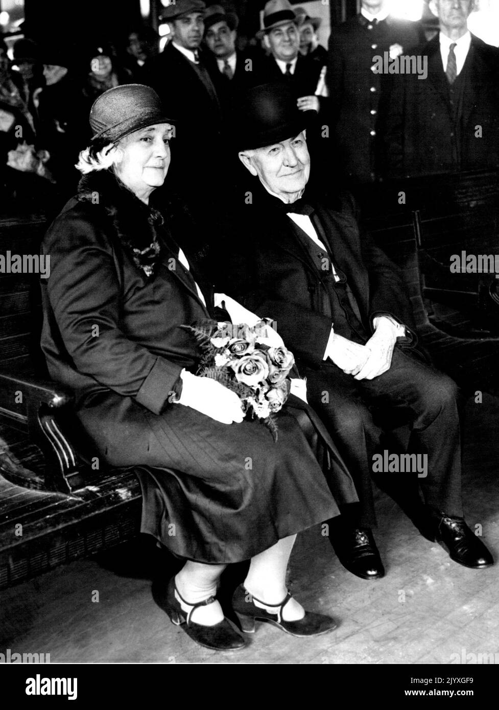 Aged Inventor And Wife Leave For Winter Home - Mr. and Mrs. Thomas A ...