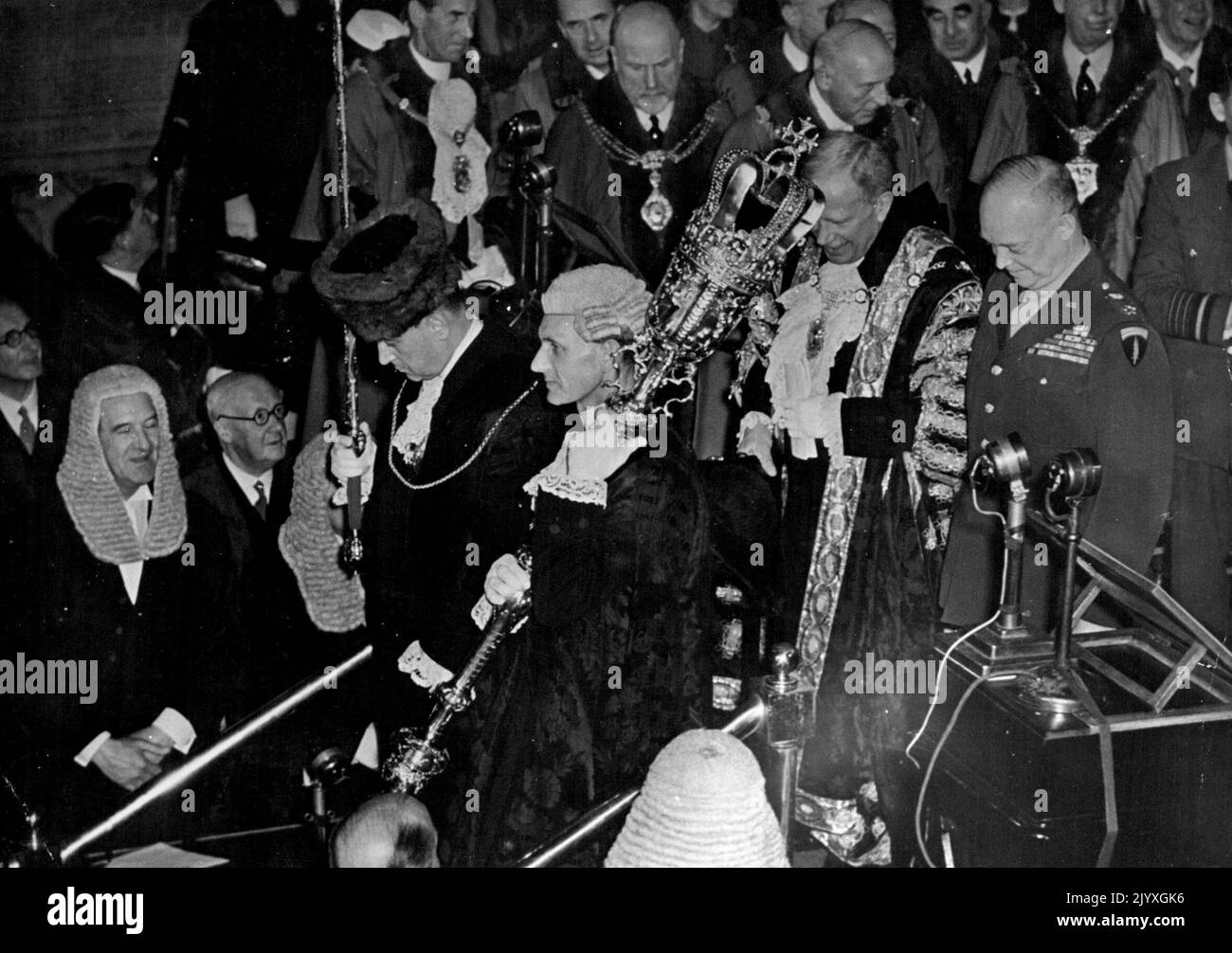 General Eisenhower Given Freedom Of City Of London - U.S. General of ...