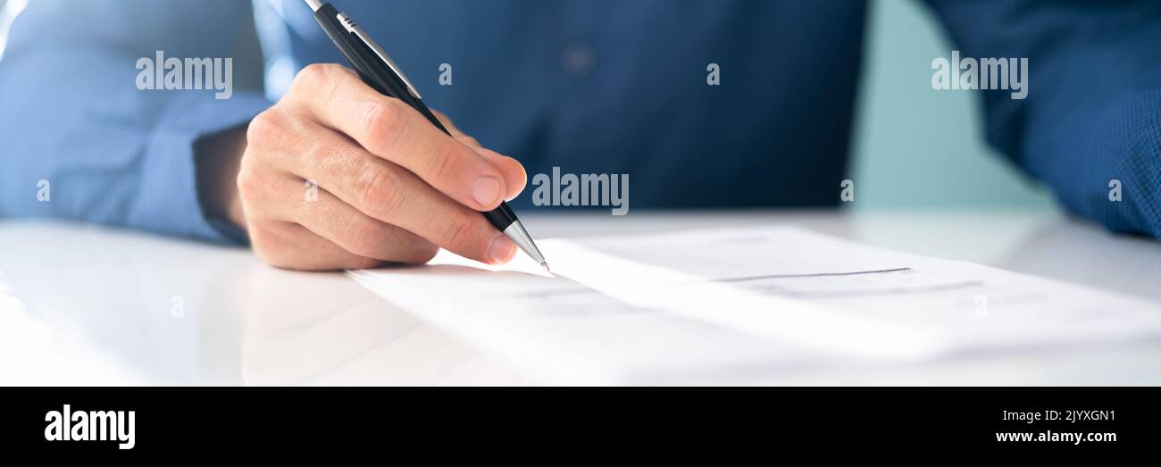 Agreement paper hi-res stock photography and images - Alamy