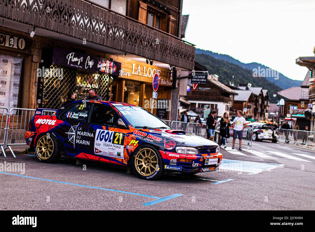 21 JEAN-JOSEPH Simon, PIVATO Patrick, Subaru Impreza 555, ambiance ...