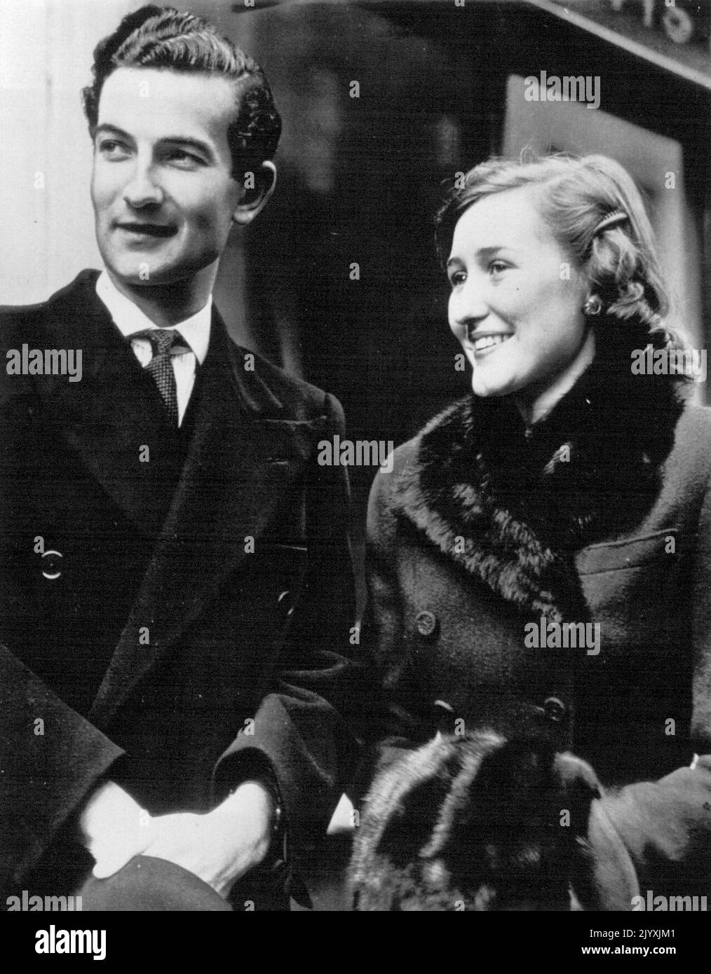 Anglo-American Romance-Miss Leslie Nast, 18-year-old daughter of the ...