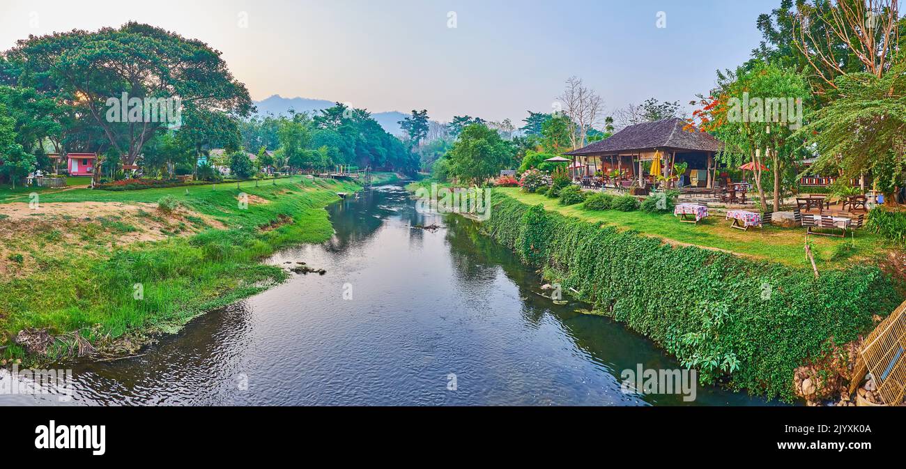 Enjoy the nature of Pai mountain resort, walking by Pai river with ...