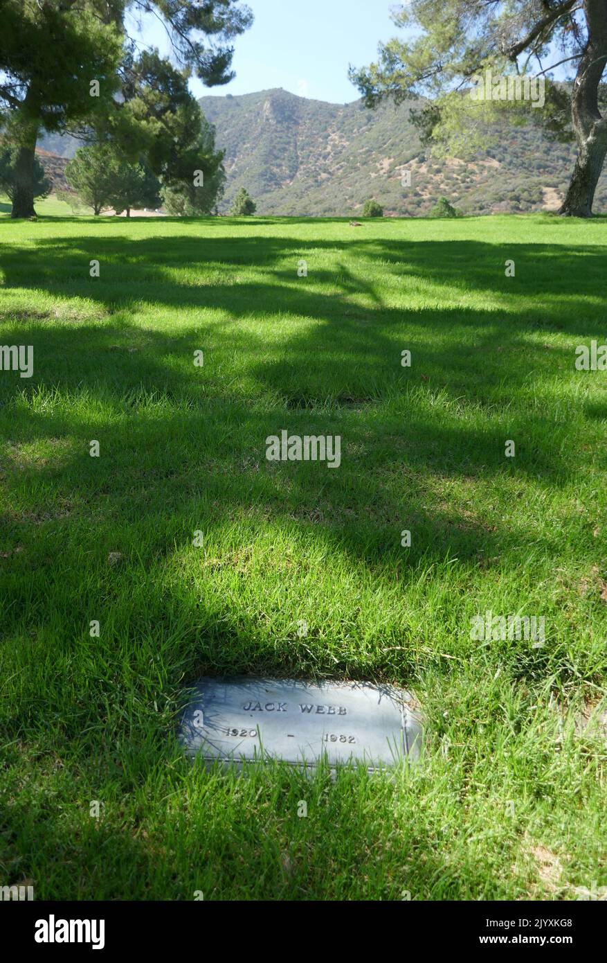 Los Angeles, California, USA 6th September 2022 Actor Jack Webb's Grave ...