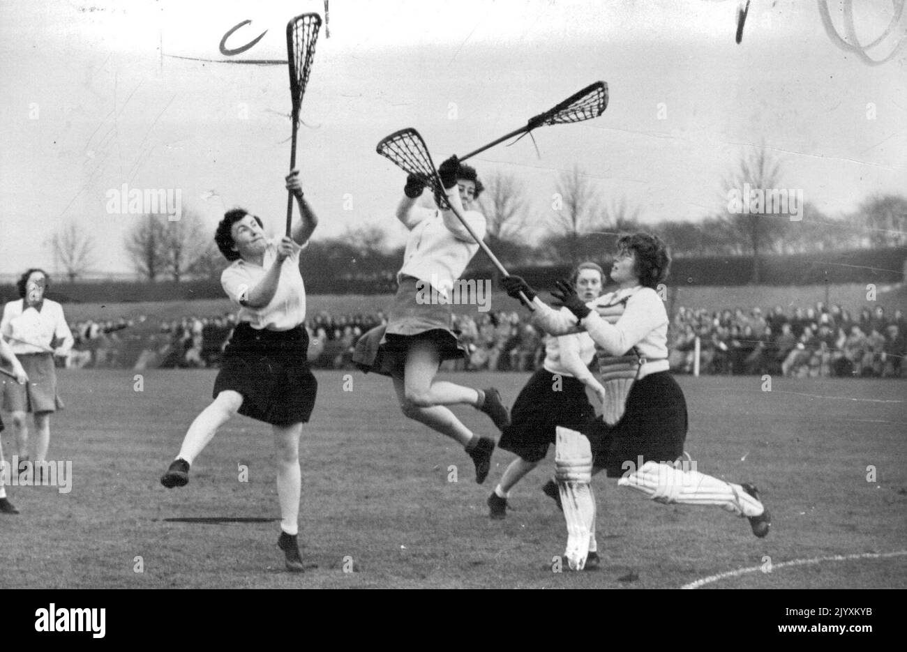 Women's lacrosse Black and White Stock Photos & Images - Alamy
