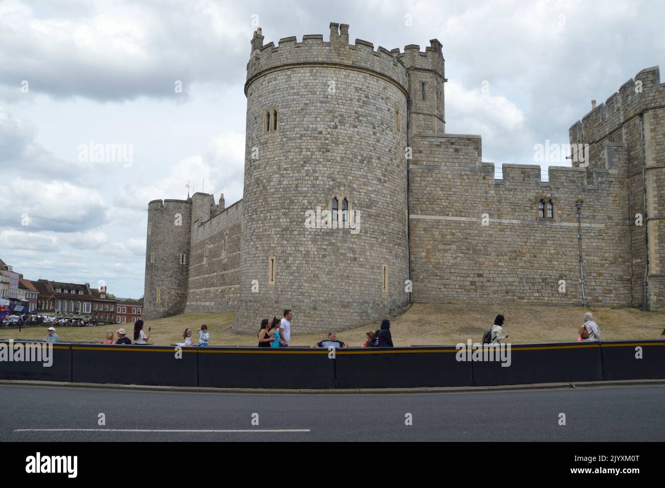 Windsor Castle in Berkshire near London, residence of the late Queen ...