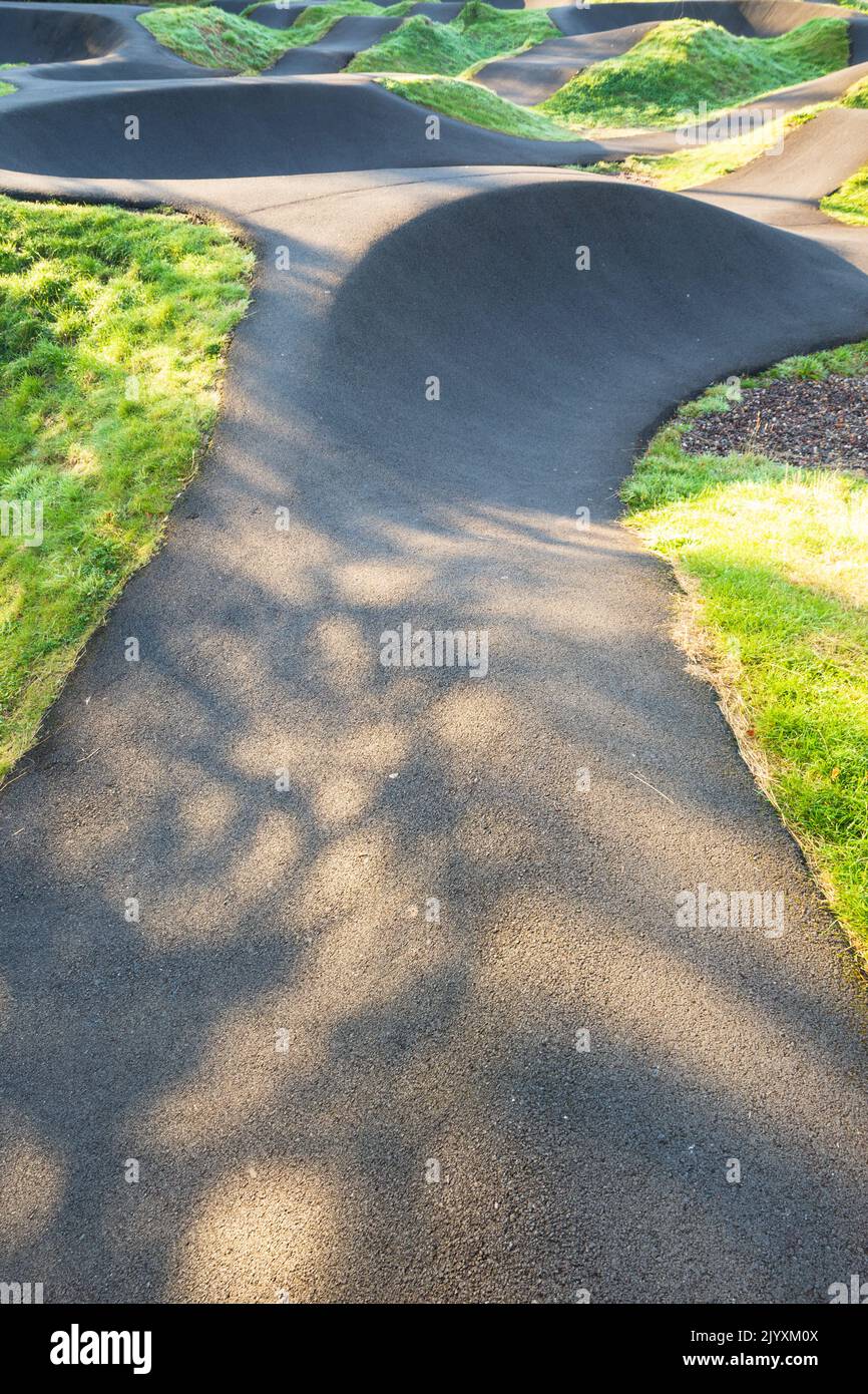 Close up pf a BMX racetrack in Scotland on a summer's day Stock Photo ...