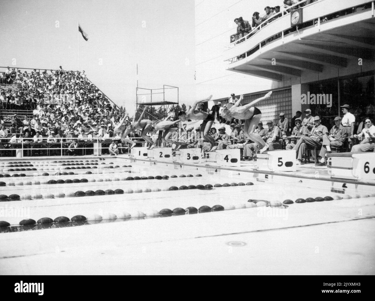 Yard with swimming Black and White Stock Photos & Images - Alamy