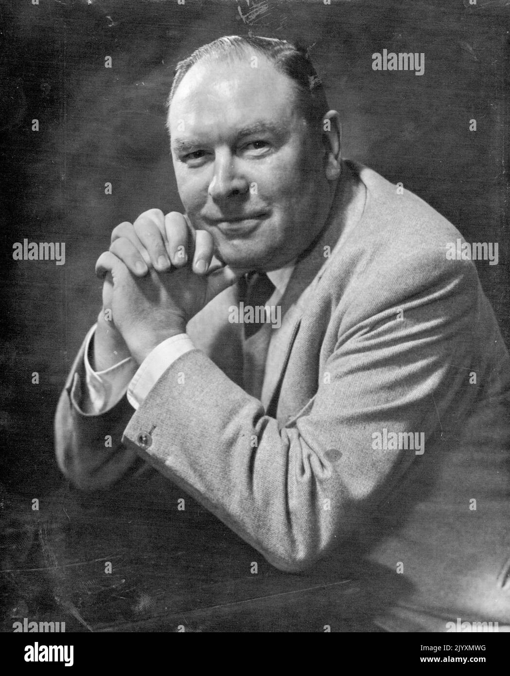 Gerald Moore. March 13, 1953. (Photo by Stephens Orr Stock Photo - Alamy