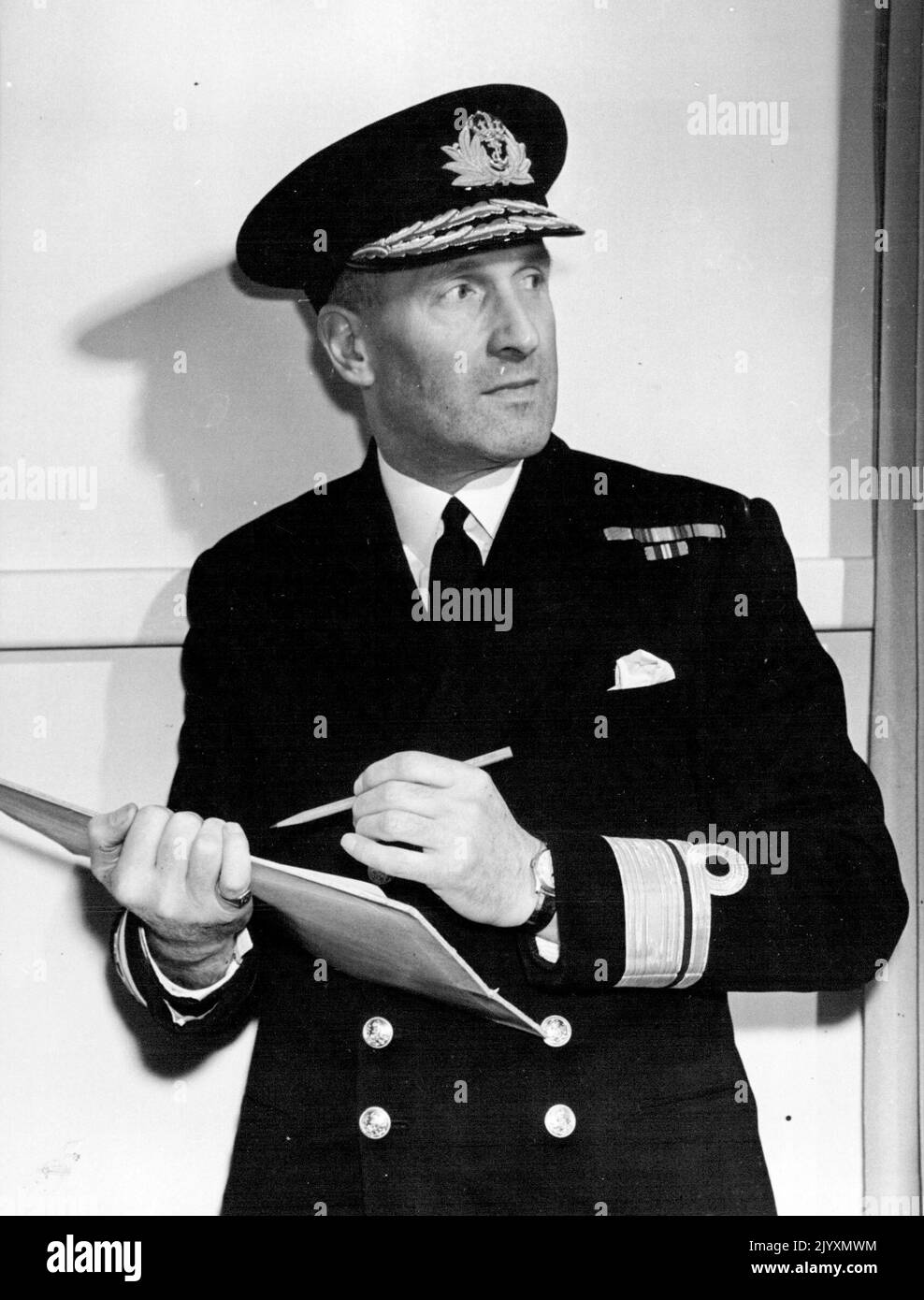 The Admiral Paints A Pin-Up -- Flowers and pigs and fish on plates arc ...