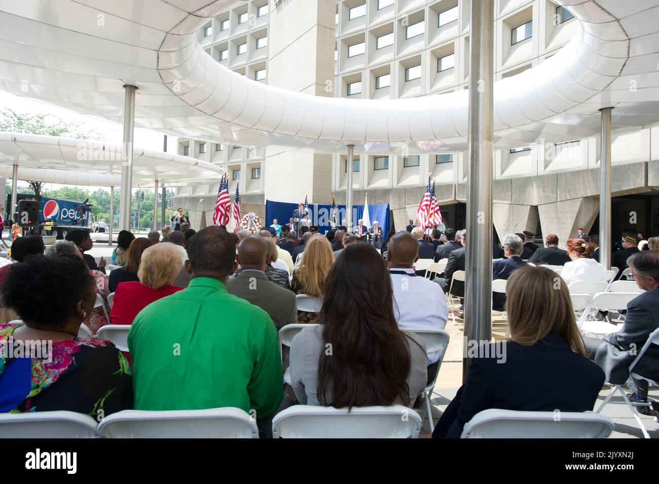 Memorial Day commemoration activities, HUD headquarters Stock Photo - Alamy