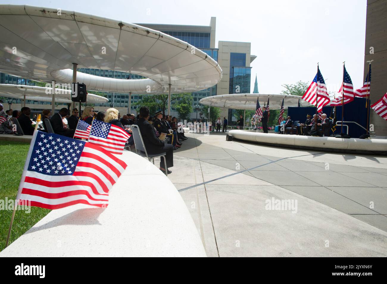 Memorial Day commemoration activities, HUD headquarters Stock Photo - Alamy