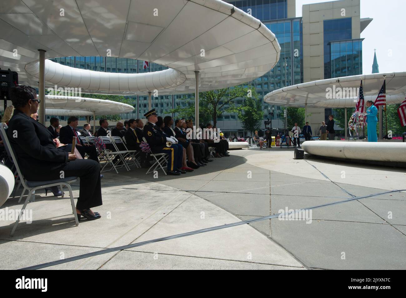 Memorial Day commemoration activities, HUD headquarters Stock Photo - Alamy