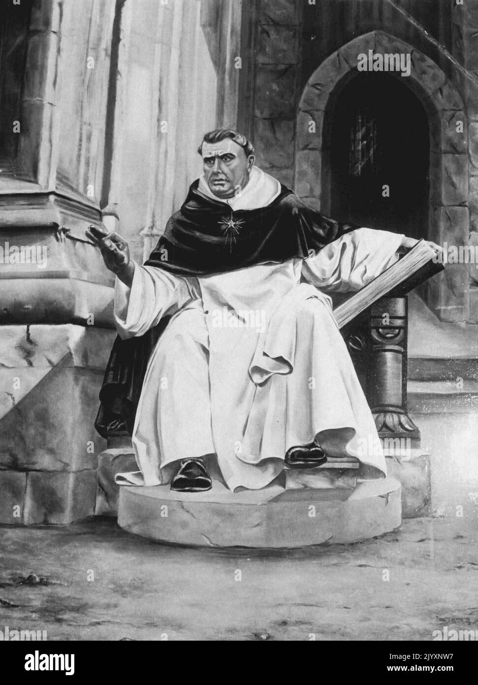 Painting of Saint Thomas Aquinas which took Babara Hearn 2yrs to paint ...