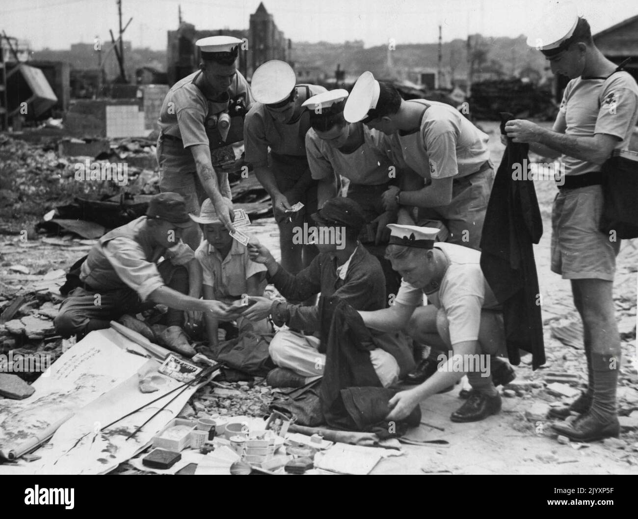 L/Codor Len Keyes of Newtown, Sydney; Stoker Ray Byrne of Mt. Gambler ...