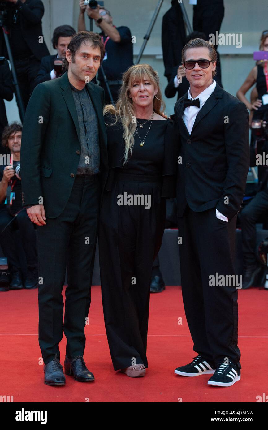 Dede gardner brad pitt jeremy kleiner hi-res stock photography and ...