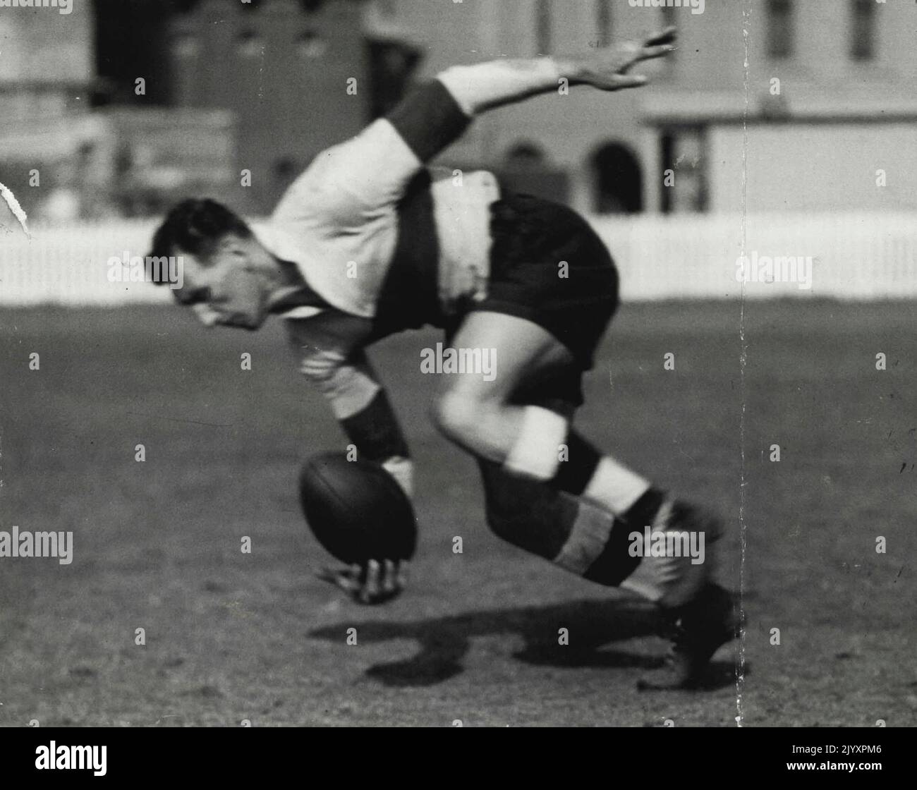 Veteran Gus Risman who pays a tribute to Norburn shows how a skilful ...