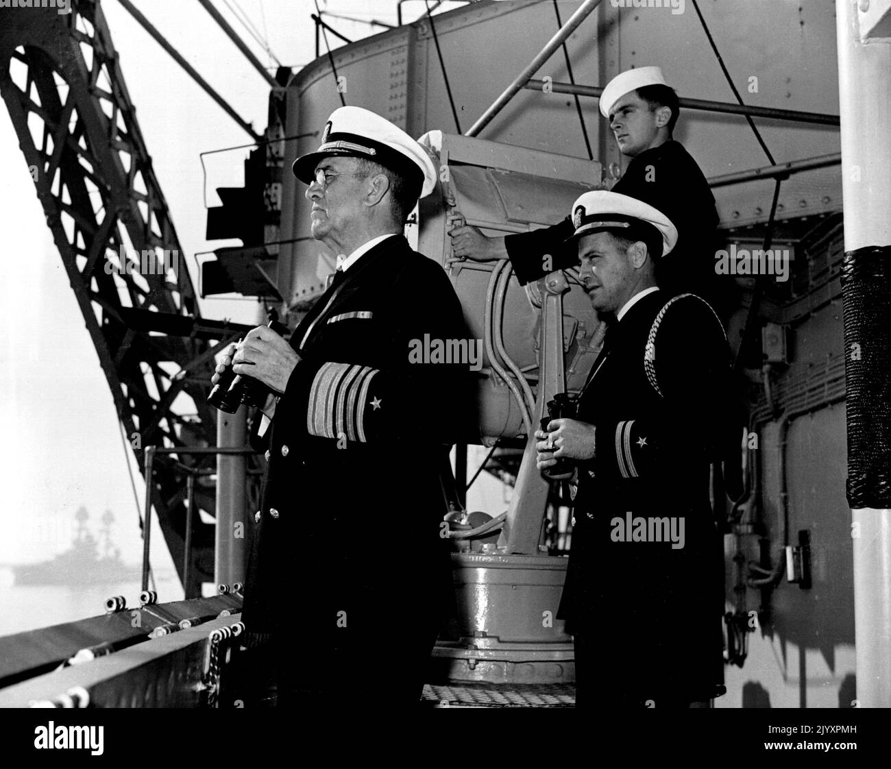 From the bridge of his flagship, Admiral Richardson and his personal ...