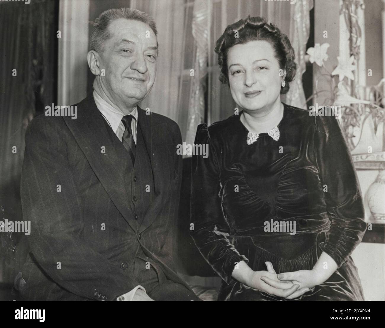 Kerensky And Bride -- Alexander Kerensky, once Premier of Russia, and ...