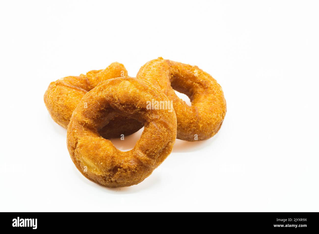 anise donuts on white background Traditional sweet from Asturias, in ...