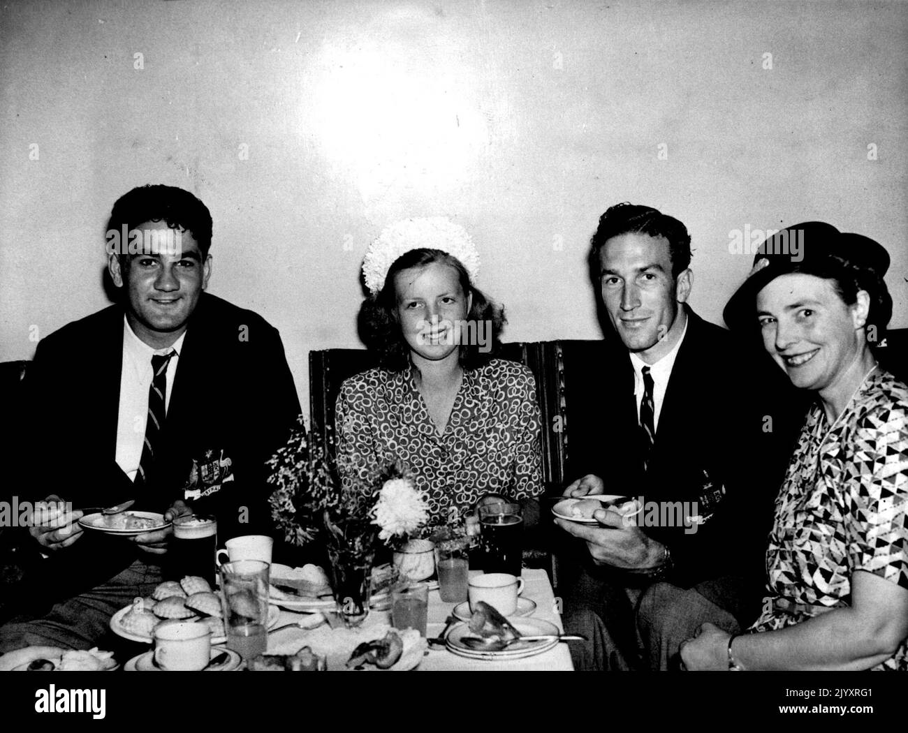 The Australian International Rugby team (The Wallabies) at Penzance ...