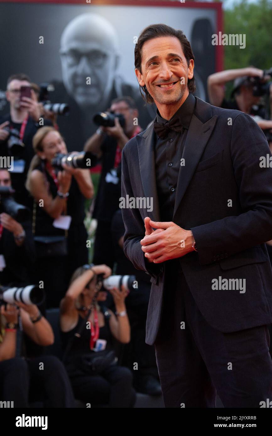 Adrien Brody attends the "Blonde" red carpet at the 79th Venice ...