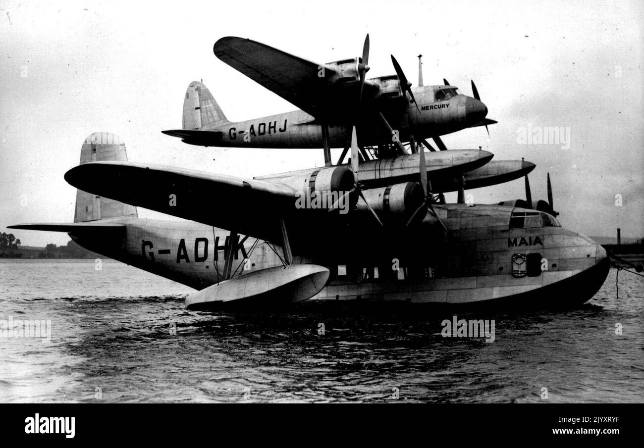 "Pick-A Back" Plane Ready - The Mayo-Composite aircraft joined together ...