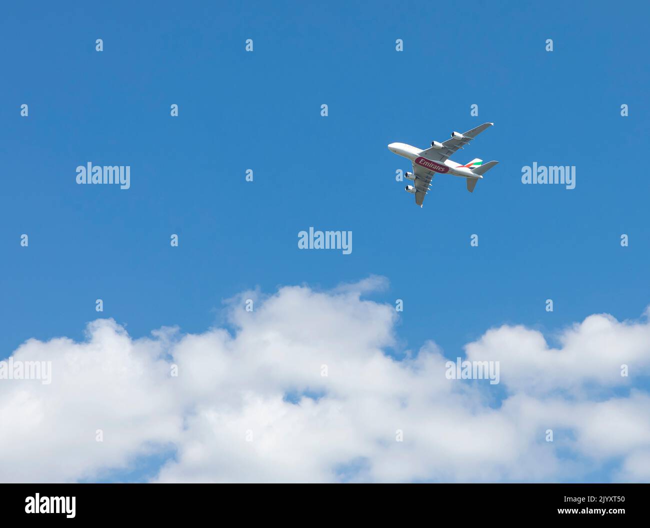Manchester, United Kingdom - June 22nd, 2022 - Emirates airbus A380 ...