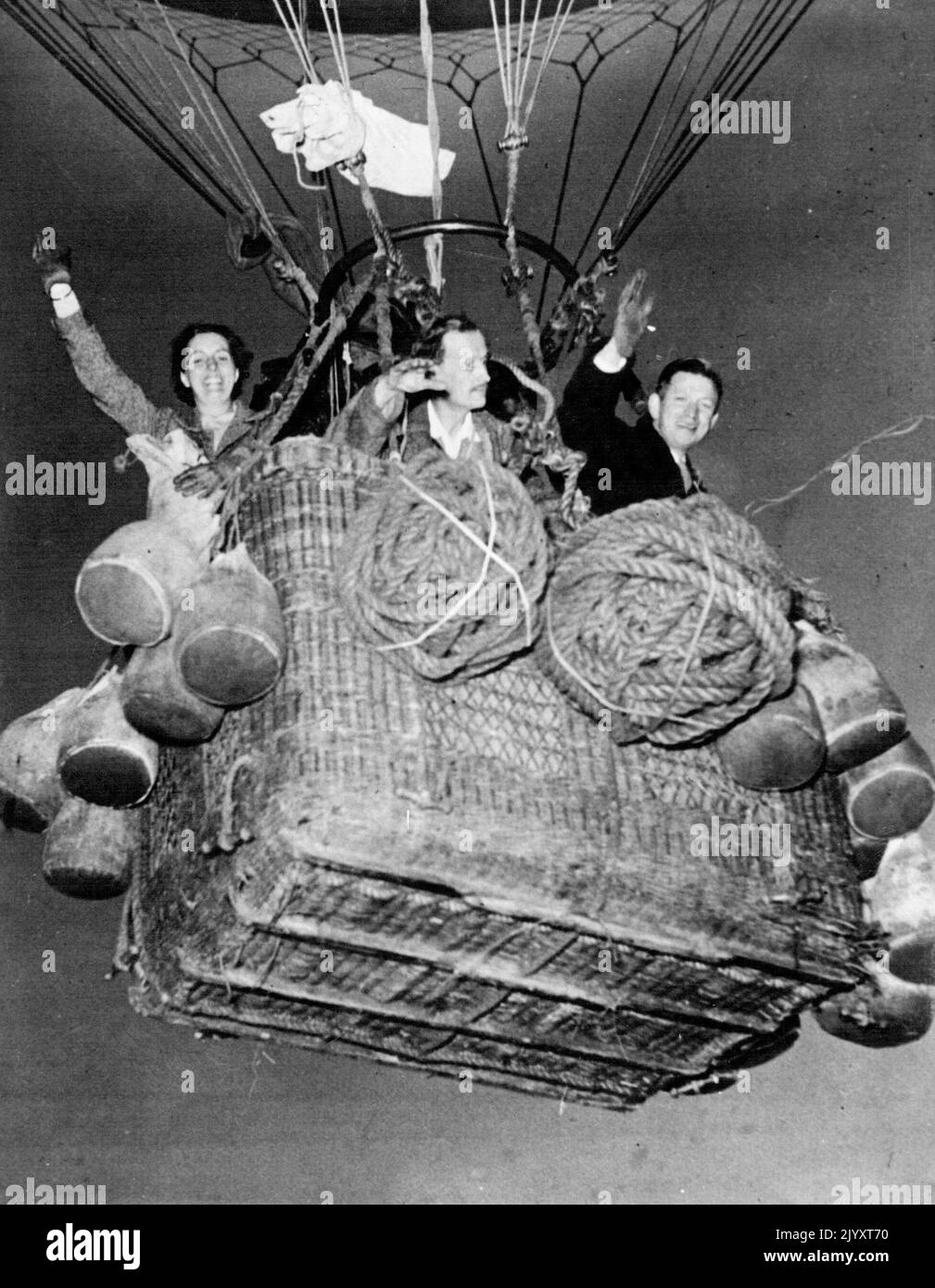 Preparing For Flight Into Stratosphere -- Piccard, Piccard and Hill at ...