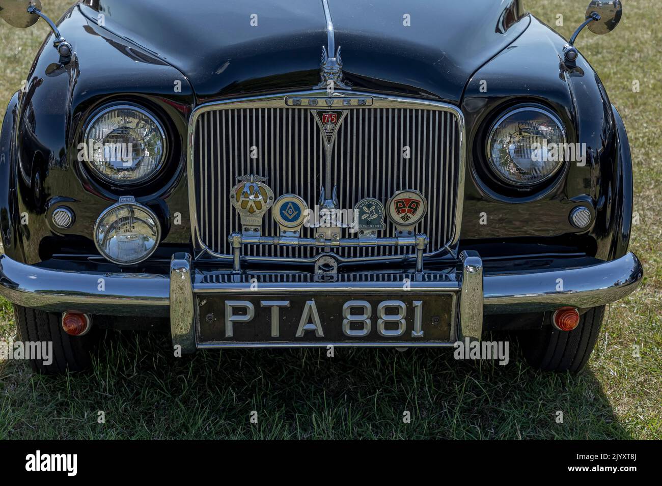 Tabley, Knutsford, Cheshire, UK - June 22nd 2022 - Front bonnet of an ...