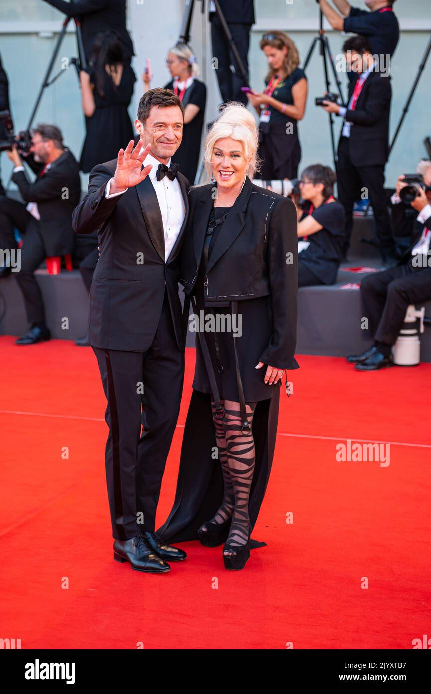 Venice, Italy. 07th Sep, 2022. Hugh Jackman and his wife Deborra-Lee ...