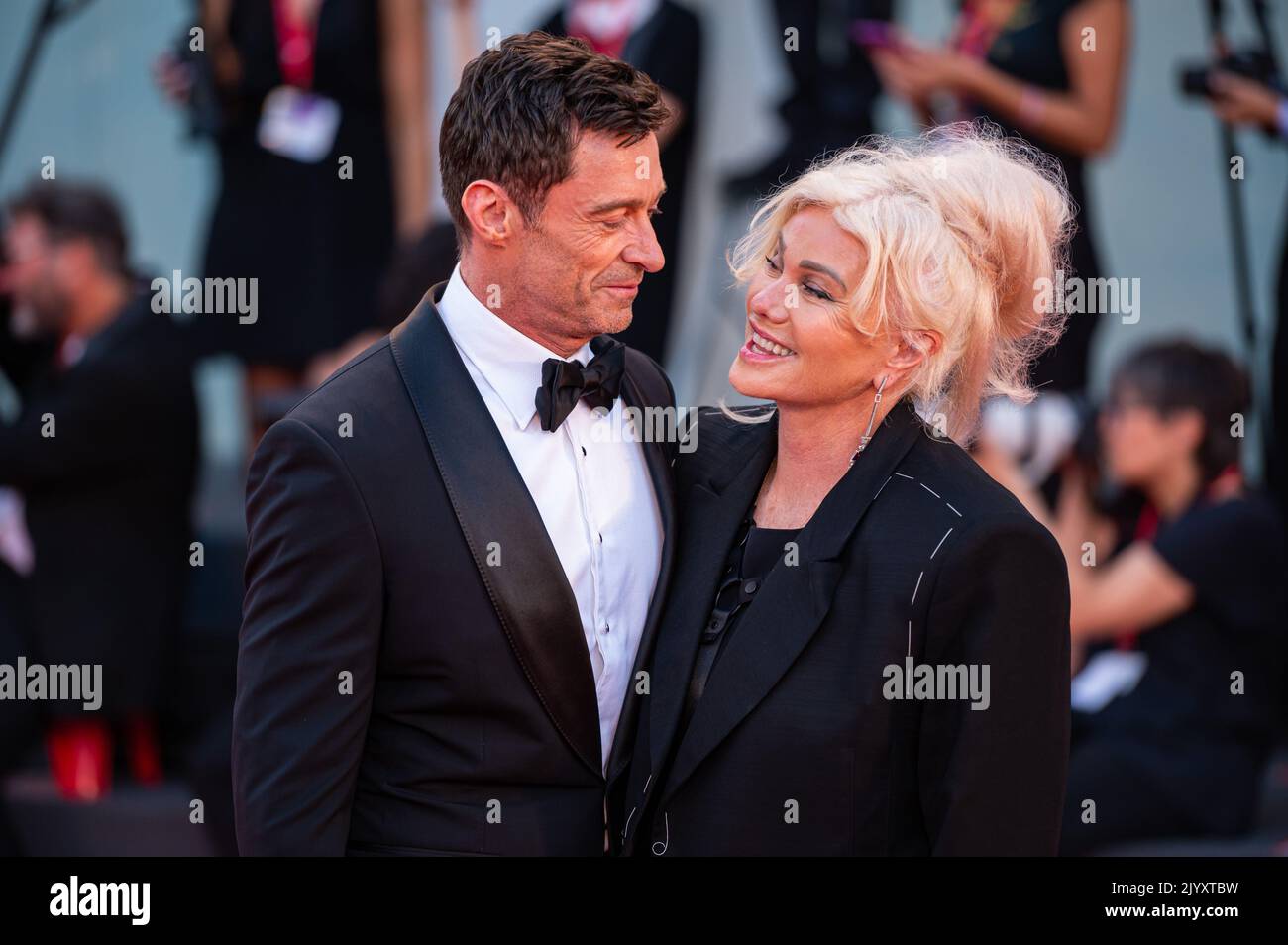 Venice, Italy. 07th Sep, 2022. Hugh Jackman and his wife Deborra-Lee ...
